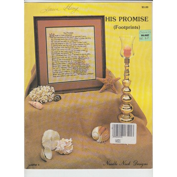 Needle Nook | Office | His Promise Footprints Cross Stitch Pattern ...